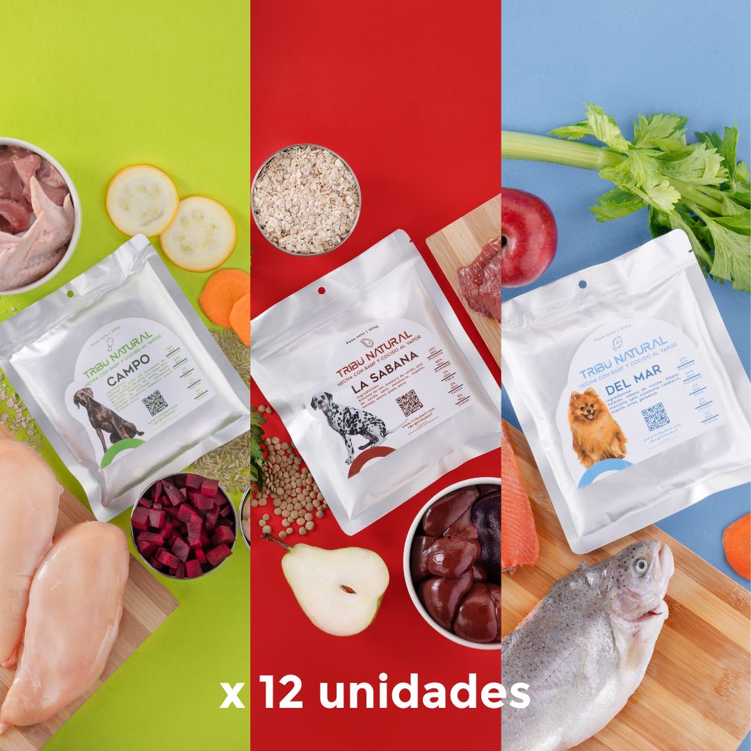Alimento Para Perros | Caja x 12 Tribu Natural Húmedo